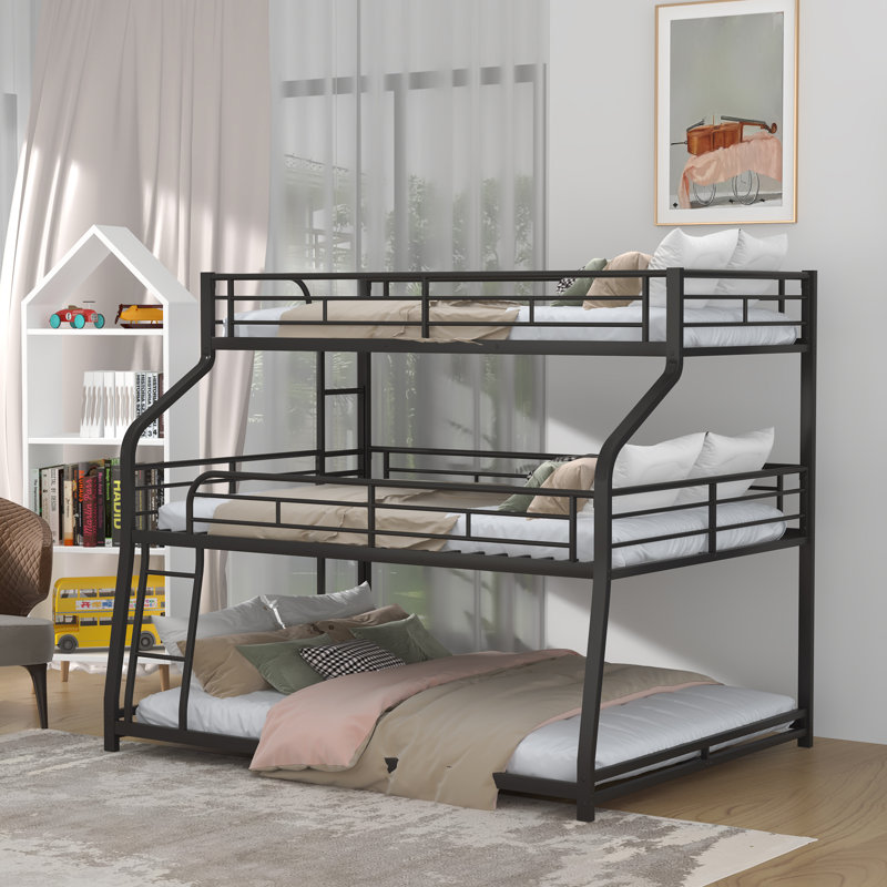 Isabelle & Max™ Motyka Twin over Full over Queen Triple Bunk Bed by Isabelle & Max™ | Wayfair